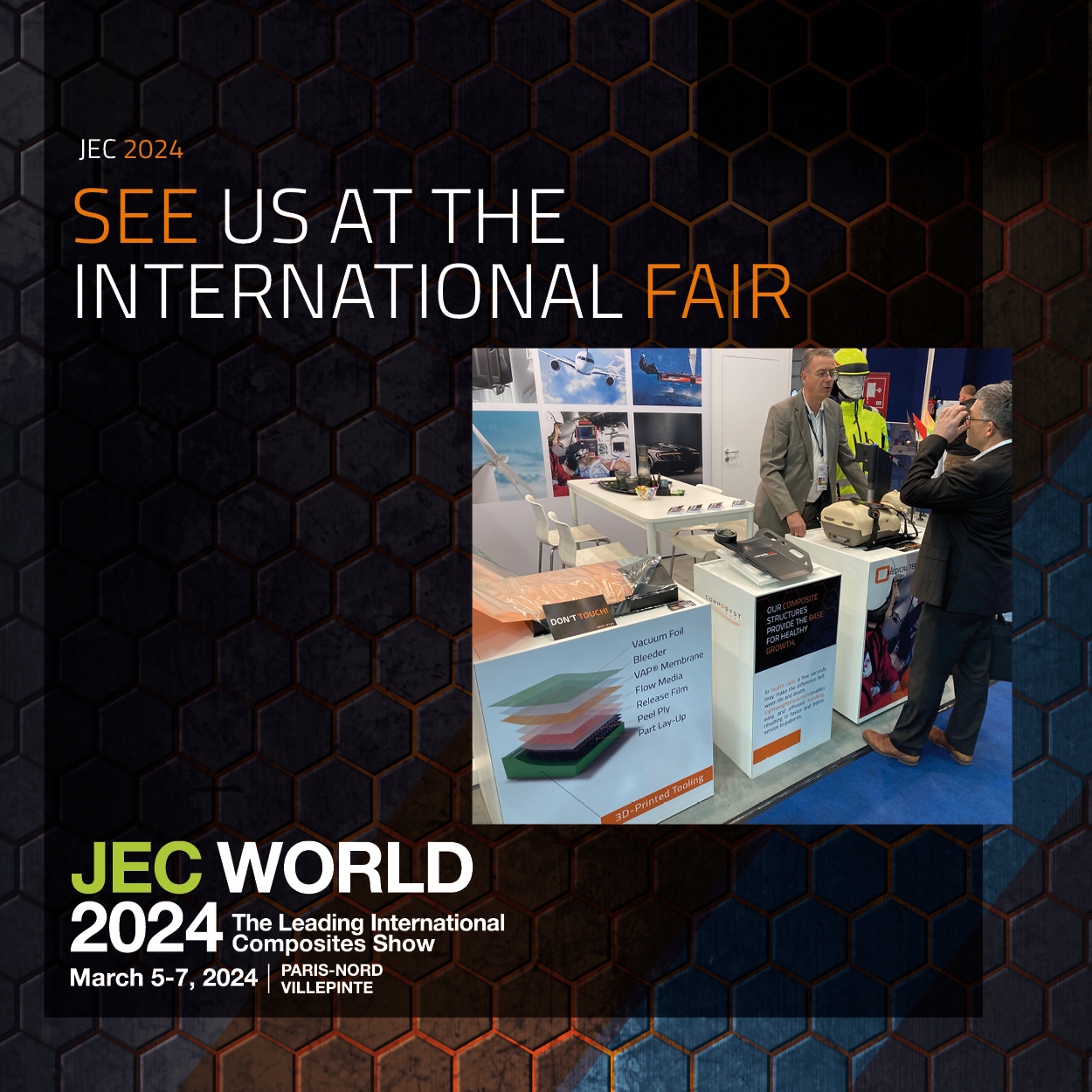 COMPOSYST at JEC 2024 in Paris from 05.03. - 07.03.2024 - COMPOSYST
